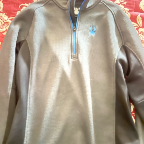 Spyder | Jackets & Coats | Spyder Black And Gray Fleece Pullover | Poshmark